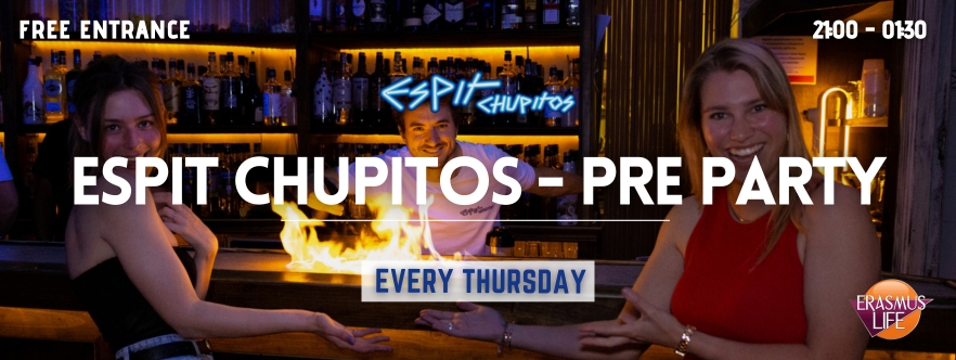 JUEVES - ESPIT CHUPITOS - PRE PARTY - erasmus-valencia.com